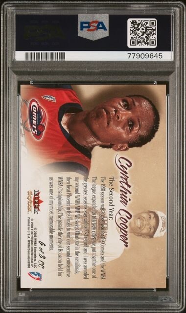 2000 SKYBOX DOMINION WNBA #6 CYNTHIA COOPER COLLECTION PSA 6 Houston ...