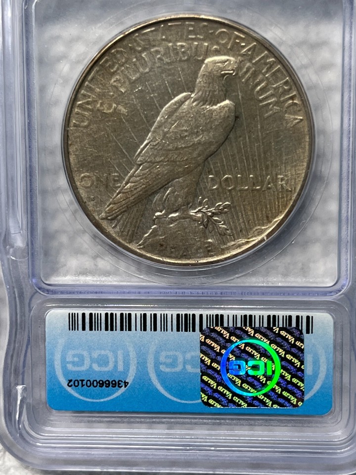 1934-S Peace Dollar ICG Certified AU-55 Grade. | eBay