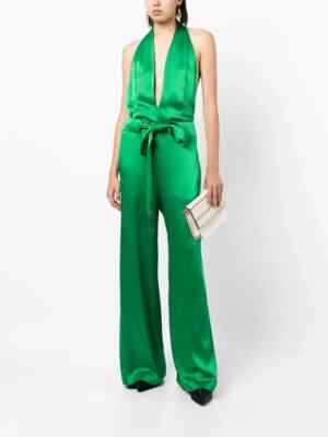 Tom Ford FLUID DOUBLE-FACED SATIN JUMPSUIT FAX727- With Tags- RRP5,900 ...
