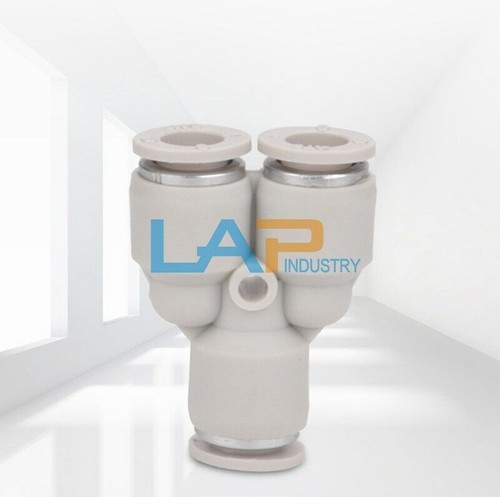 10Pcs New For AirTac tracheal Y-type three-way quick plug connector APY ...