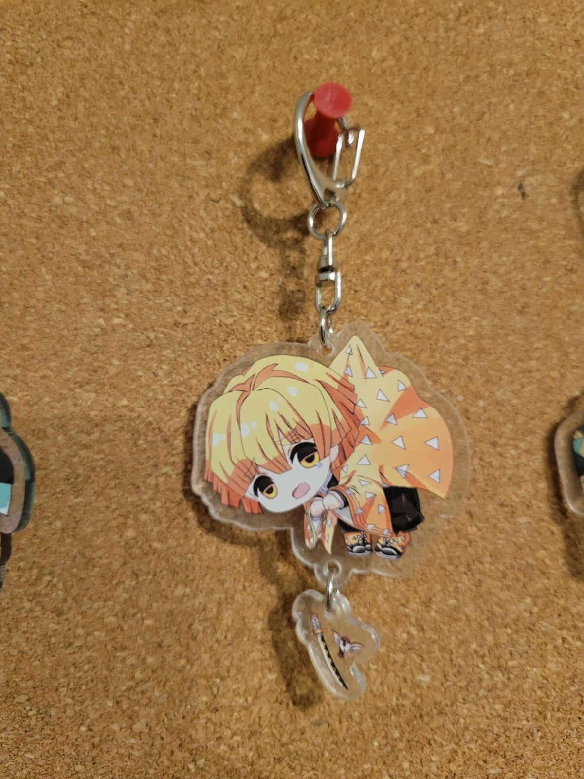 Anime Demon Slayer Zenitsu Agatsuma Keychain | eBay
