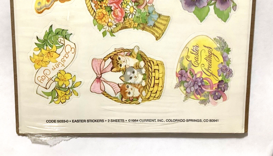 Stickers CURRENT Easter 1984 Sealed Two Sheets NOS Adorable Rare | eBay