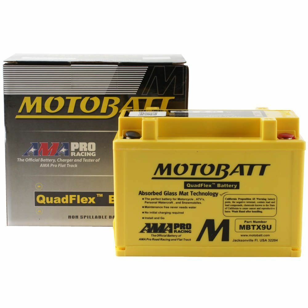 MBTX9U MOTOBATT QUADFLEX 12V BATTERY *8 YTX9-BS | eBay