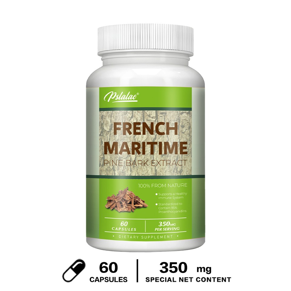 French Maritime Pine Bark Extract 350mg-Boost Heart Function,Support ...