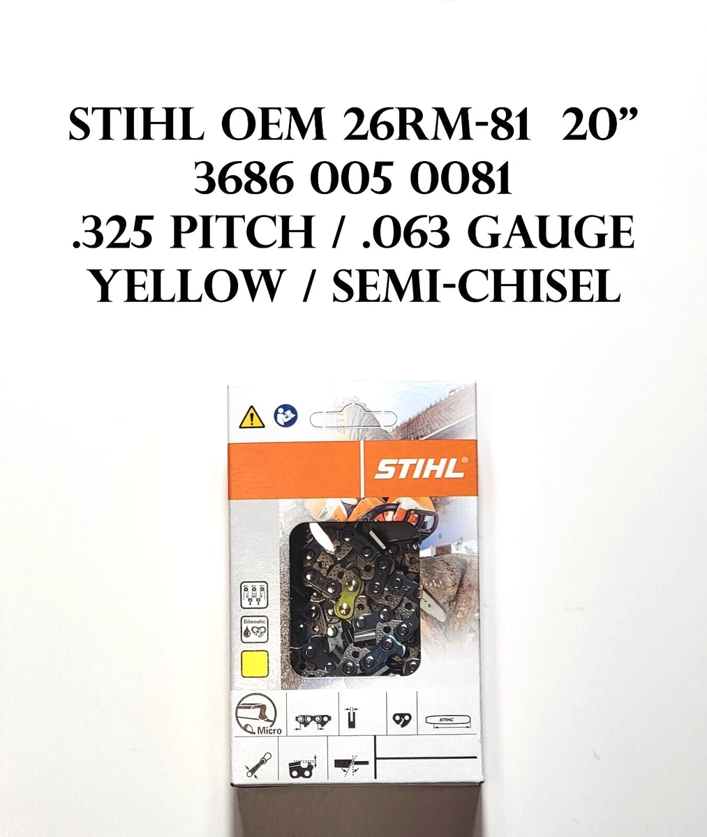 STIHL 3610 005 0055 Chainsaw Chain 61 Picco Micro Mini, 54% OFF