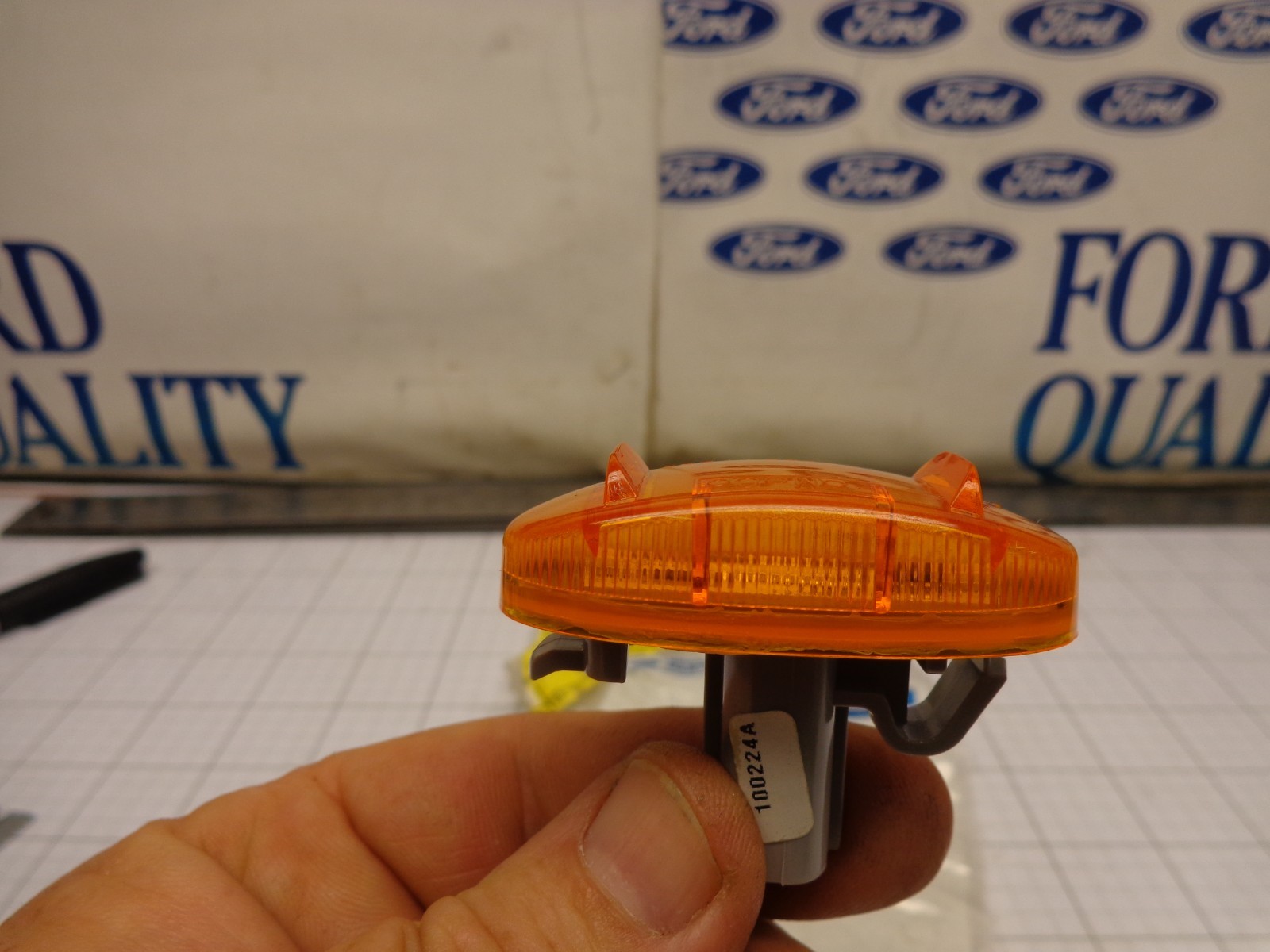 Ford OEM NOS BC3Z-15442-A Dually Fender Side Marker Light Lamp Amber | eBay