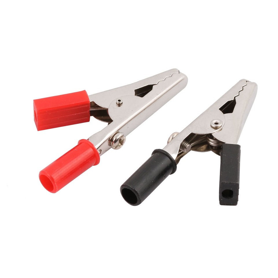 22 Pcs Insulated Cover Test Probe Alligator Clamps Crocodile Clips Red ...