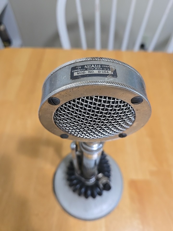 Astatic CB Microphone Model D-104 Stand 5 Pin Lollipop Vintage | eBay