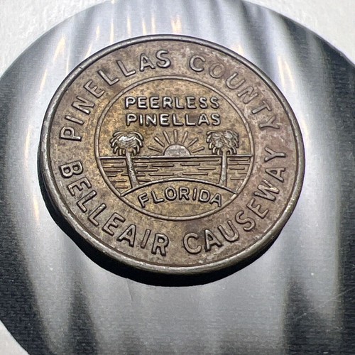 Pinellas County Florida Belleair Causeway Transit Token X1769 | eBay