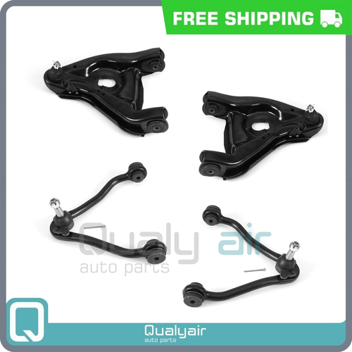 New 4Pcs Front Lower And Upper Control Arm And Ball Joint Assembly | eBay