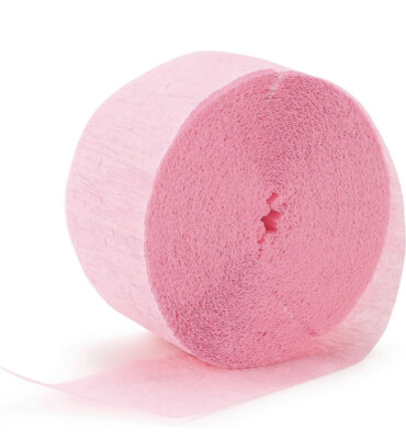 Crepe Paper Streamer Jumbo Roll Party Decor New Pink 500' Pack Of 3 | eBay