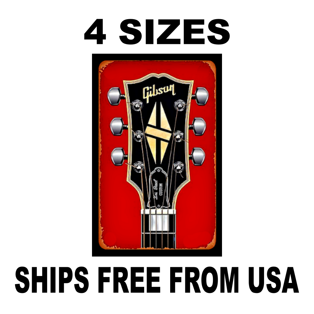 Gibson Guitar Sticker Sign. Les Paul Die Cut Glossy Vinyl Sticker | eBay