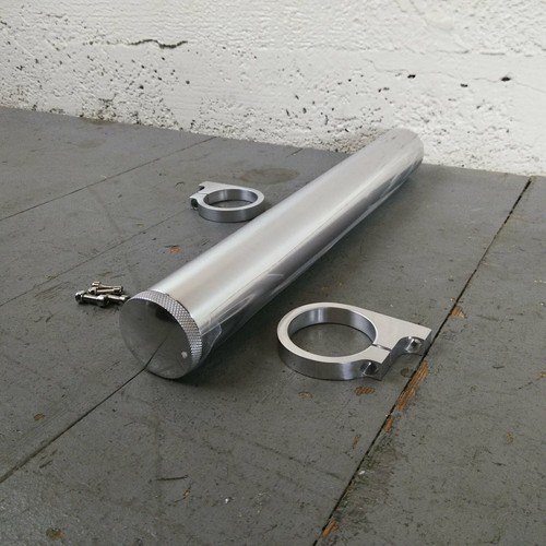 1972-76 Ford Torino 15" Polished Aluminum Radiator Overflow Puke Tank ...
