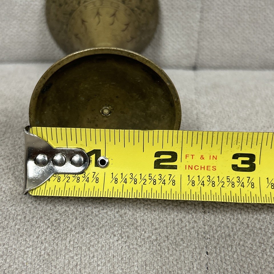 Antique Brass Hand Engraved Islamic Cup Whiskey Jam Vase Rare Vintage ...