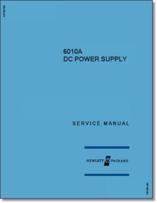 HP 6010A Service Manual: w/ 11"X17" Foldouts & Protective Covers | eBay