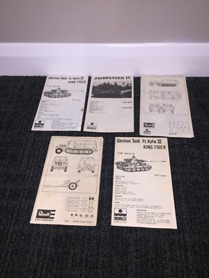 ESCI/REVELL- Job Lot Plastic Model Kits Making Instruction/Assembly ...