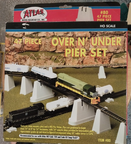 HO, 1/87: ATLAS - 47 PIECE OVER N' UNDER PIER SET - NEW | eBay