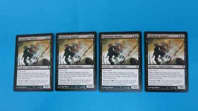 4x NIGHTSHADE ASSASSIN PLAYSET TIME SPIRAL MAGIC GATHERING MTG NM ...