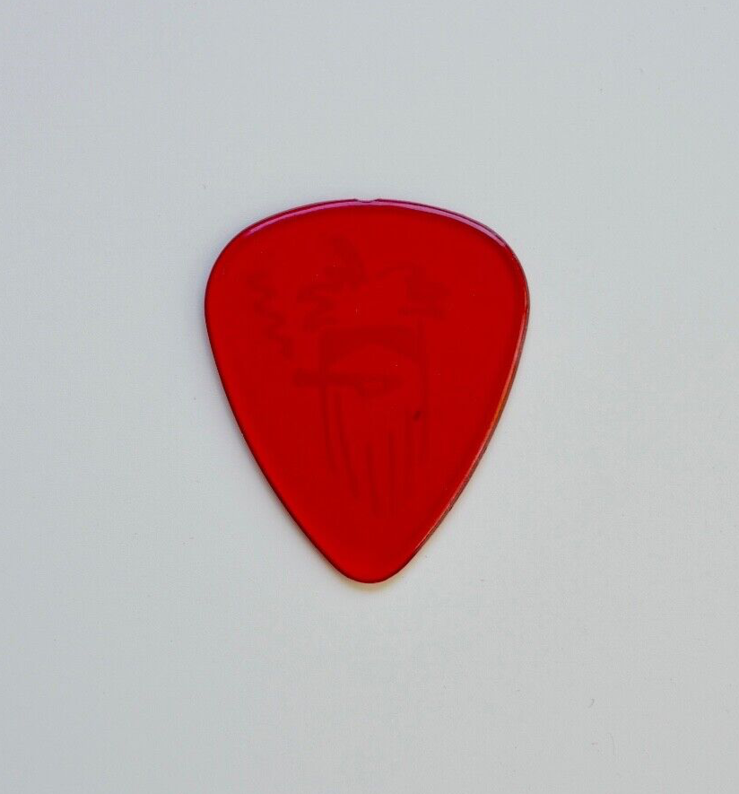 RARE ZZ TOP GUITAR PICK BILLY GIBBONS TOUR PLECTRUM NEON RED | eBay