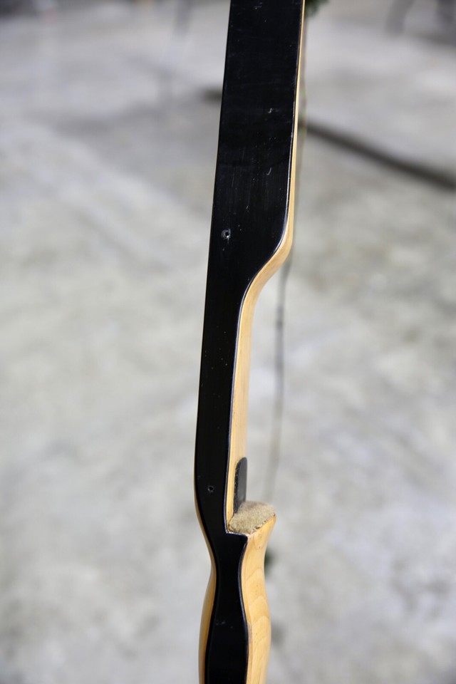 Bear Archery Black Bear Glass Powered Vintage Recurve Bow Brown Black ...