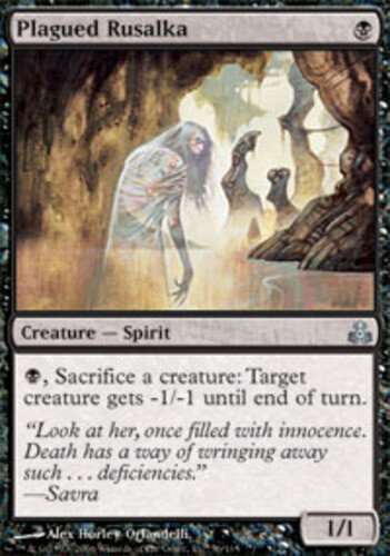 Moderate Play, Russian MTG Regular Plagued Rusalka Guildpact Magic the ...