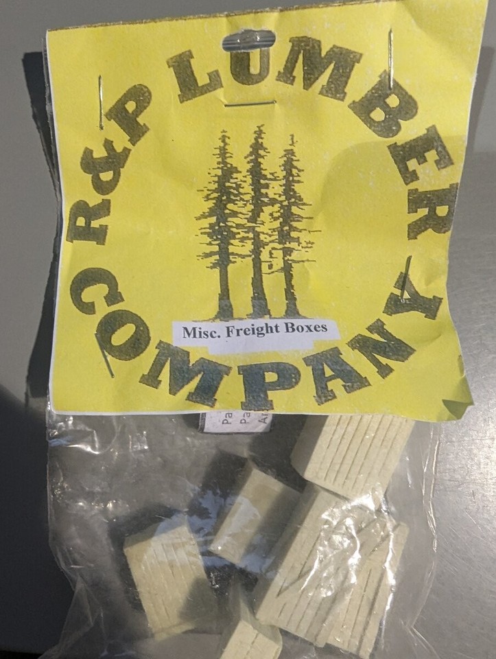 R & P Lumber Company Narrow Gauge Fine Scale Misc. Freight Boxes (Set ...