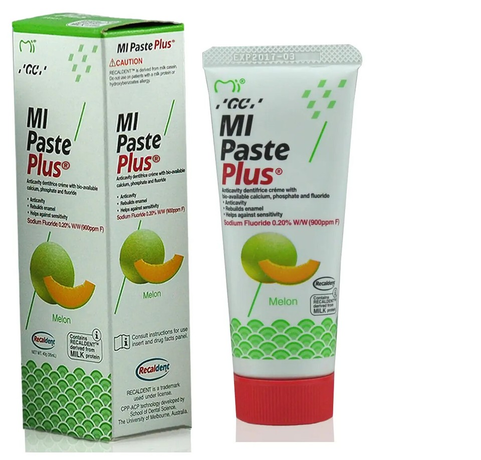GC MI Paste Plus Topical Tooth Créme with Calcium, Phosphate & Fluoride ...