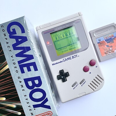 ️ GREY GAMEBOY ORIGINAL Nintendo Game Boy DMG Gray First Released 1989 ...