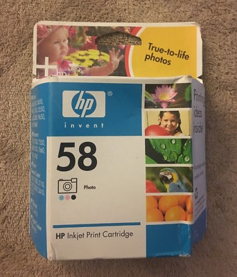 HP 58 Inkjet Print Cartridge PHOTO Deskjet Photosmart Expired Sept 2006 ...