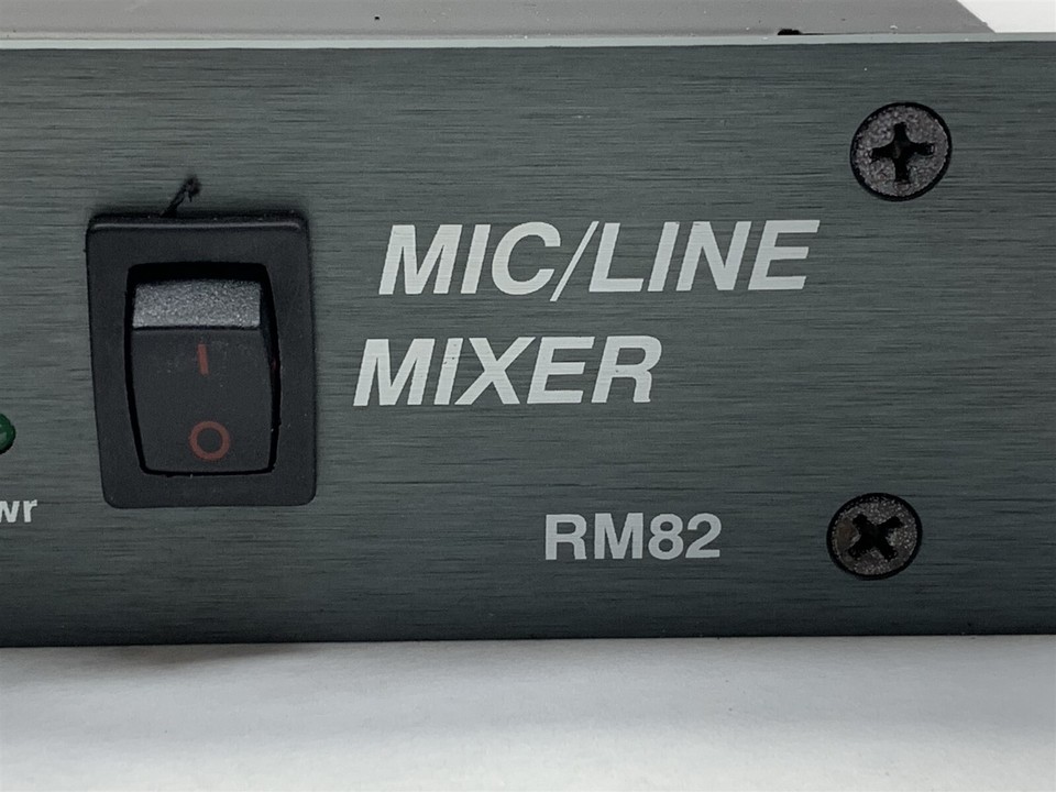 Rolls RM82 Rack Mount 1U Audio XLR 8-Channel Commercial Mic-Line Mixer ...