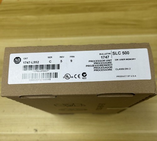 New Allen-Bradley 1747-L552 /C SLC 500 SLC 5/05 CPU Processor Unit AB ...