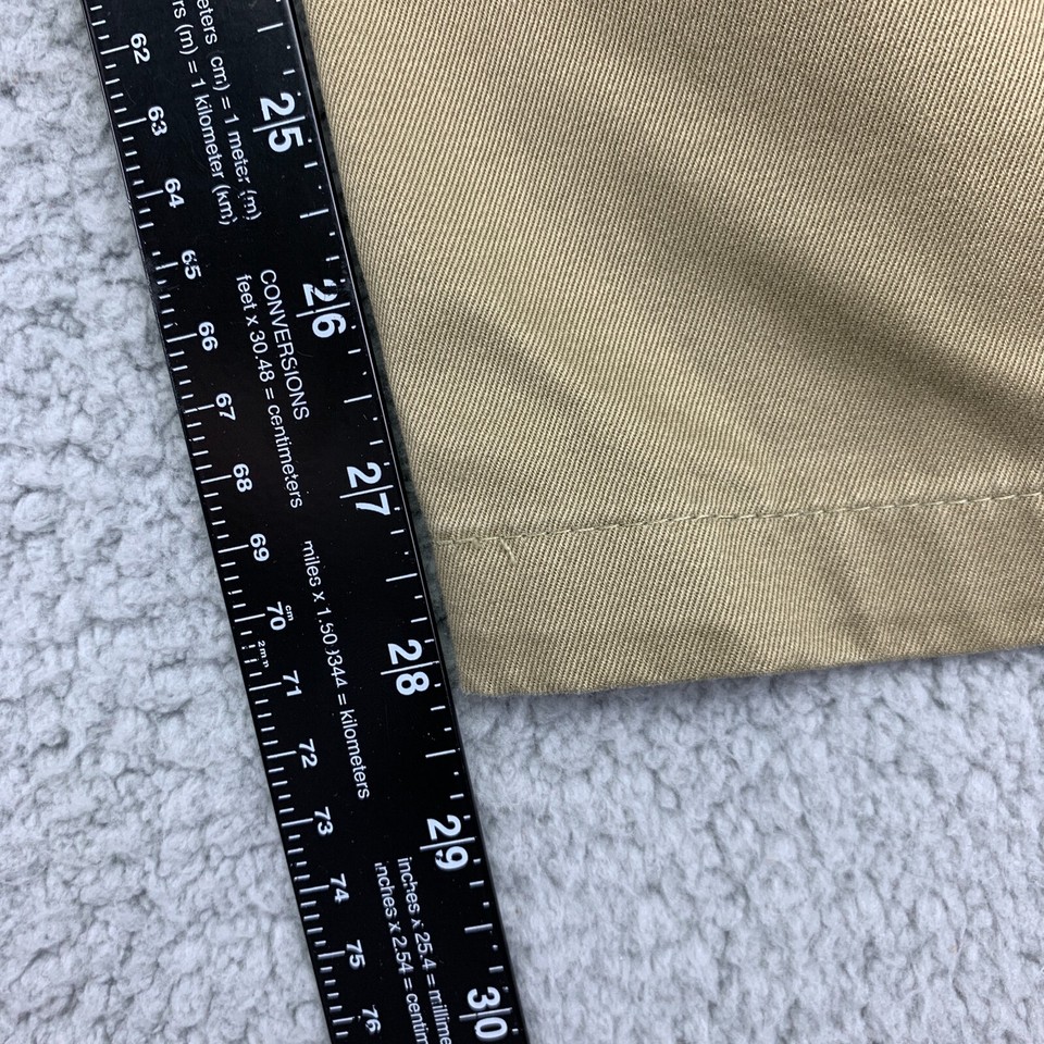 Dockers Pants Mens 36 Tan High-Rise Slash Pocket Classic Fit Straight ...
