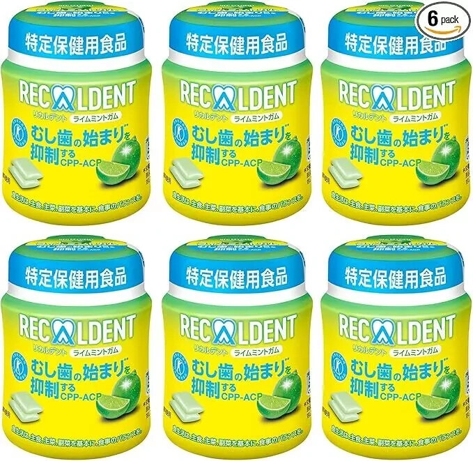 Recaldent Gum 7 kinds 6 bottles CPP-ACP Periodontal disease Cavity ...