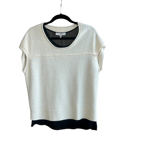 Robert Rodriquez Ivory Silk Angora Wool Blend Layered Sweater Size S | eBay