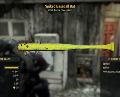 Fallout 76 Yellow Baseball Bat PC | eBay