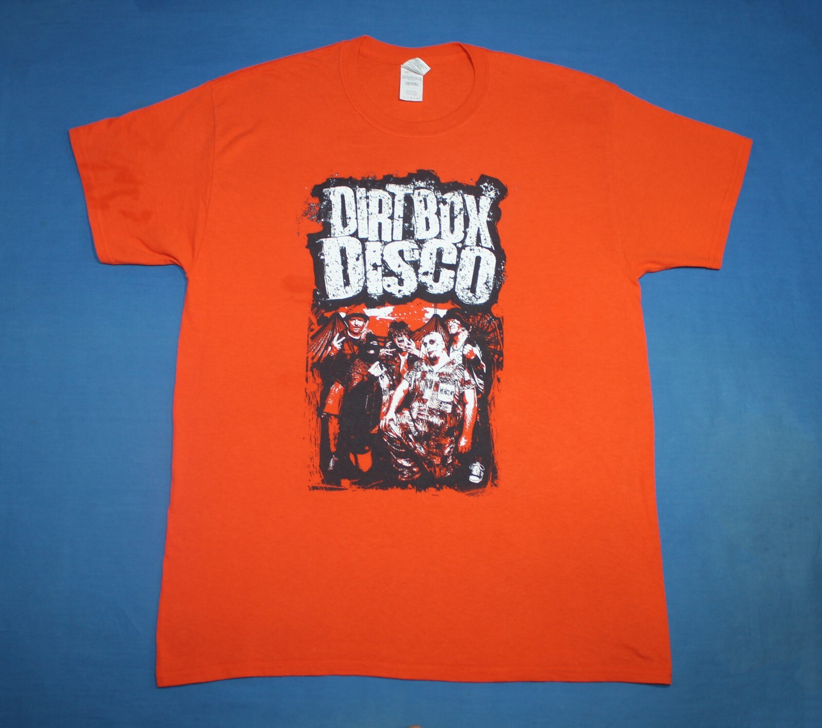Dirt Box Disco Shirt Punk Rock Band Orange Men's Tee L | eBay