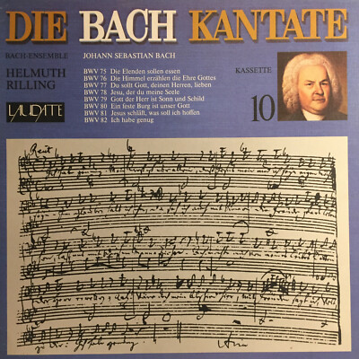 Die Bach Kantate Vol 10 BWV 75 76 77 78 79 80 81 82 Cantatas Rilling LP ...
