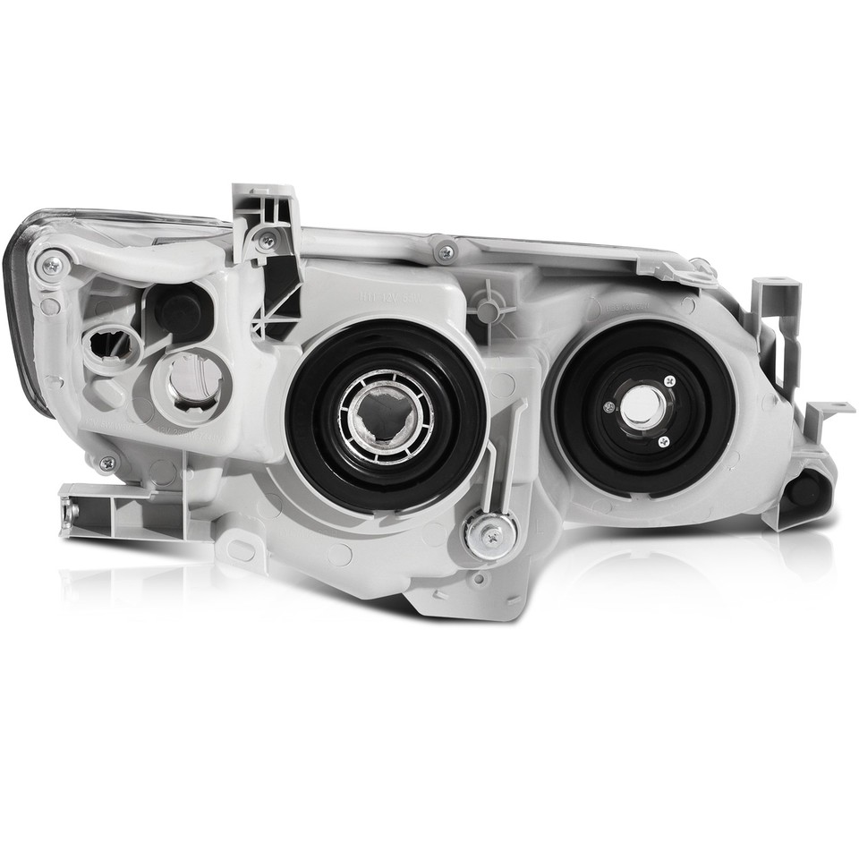 For 2012-2014 Toyota Camry Headlight Headlamps Black+Clear Light Pair ...