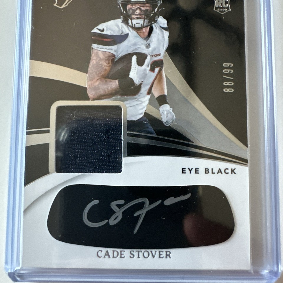 Cade Stover 2024 Panini Immaculate Collection RPA Rookie Eye Black /99 ...