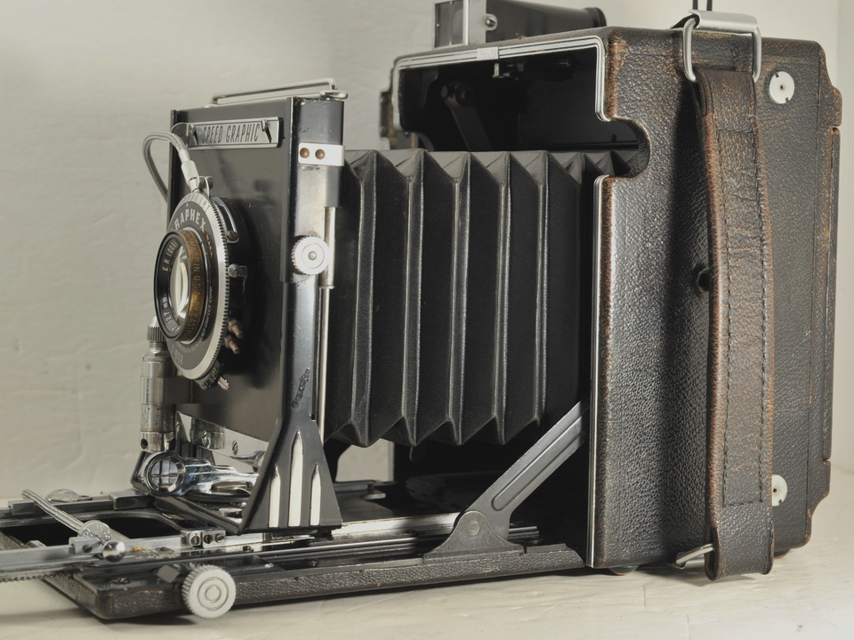 Graflex Speed Graphic 4x5 Camera w/ Ektar 127mm f4.7 Lens | eBay