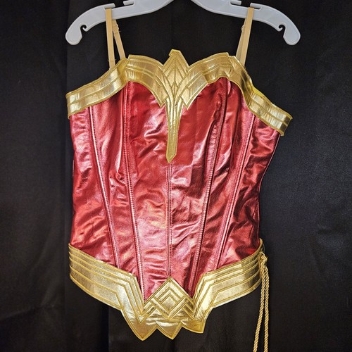 Wonder Woman Adult CORSET Bustier CosPlay Womens Large Nice Heavy Not ...