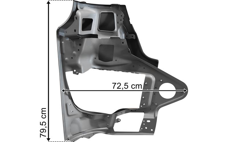 Pour Mercedes Arocs 12- Avant Pare-Choc Gauche Acier 9608806672 ...