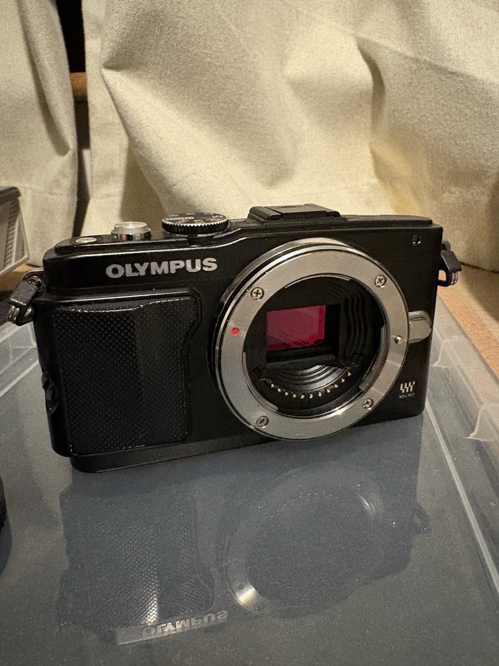 Olympus Pen Lite E-PL5 Black Mirrorless Digital Camera Body MFT Micro ...