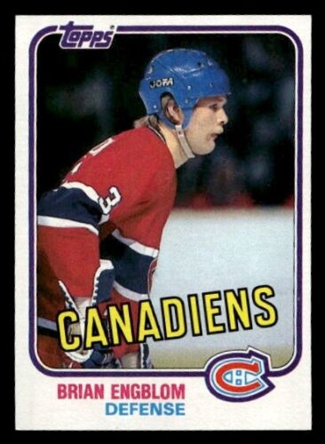 Brian Engblom Montreal Canadiens 1981 Topps #10 | eBay