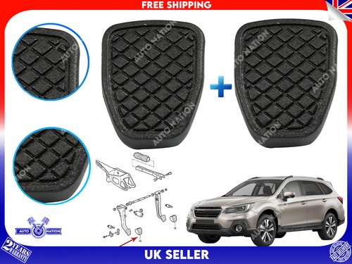 2X BRAKE OR CLUTCH PEDAL PAD RUBBERS FOR SUBARU IMPREZA JUSTY LEGACY ...