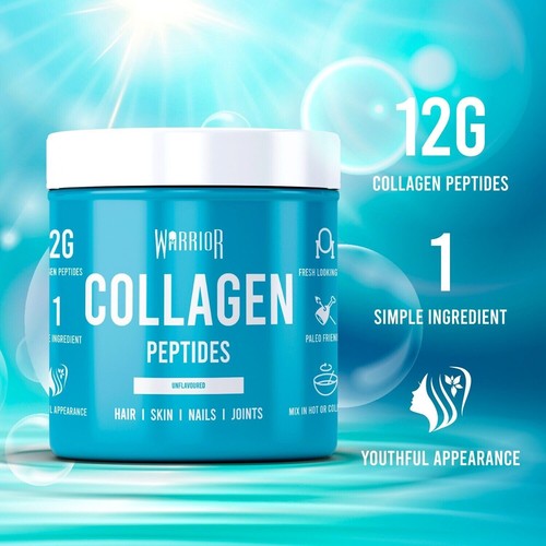 Warrior Collagen Powder - Vital Peptides Protein Powder Skin Hair Joints Health 5060756343733 | eBay