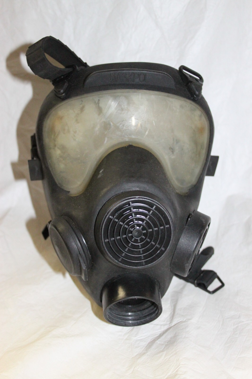 DAMAGED-MASKPOL MP5 Polish Gas Mask Takes 40mm NATO Filter Sz SMALL NBC ...