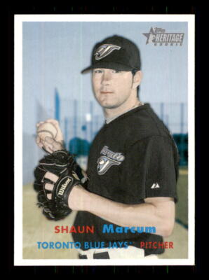 2006 Baseball Topps Heritage Shaun Marcum Toronto Blue Jays #218 | eBay