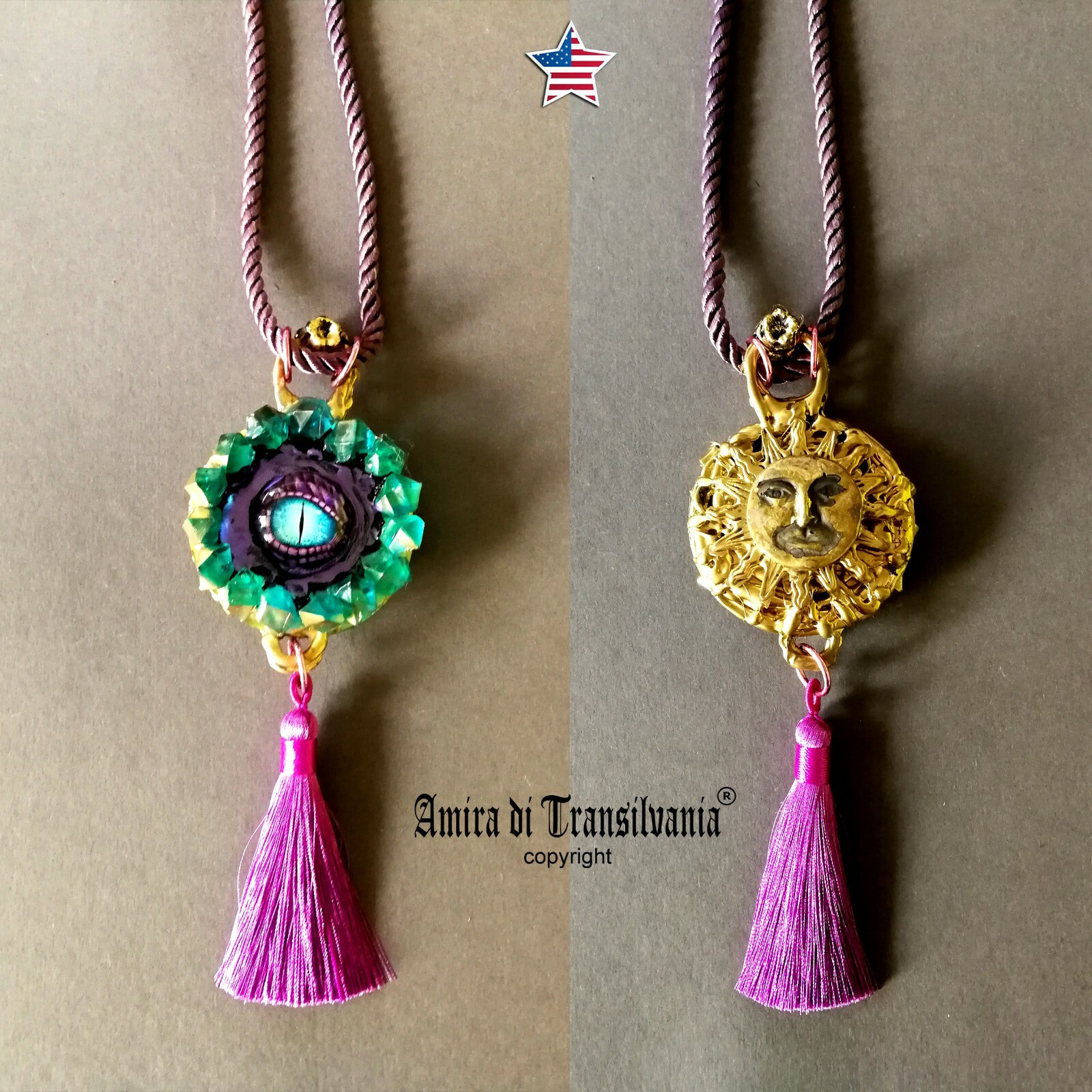 talisman protection evil eye demon amulets pendant necklace charms ...