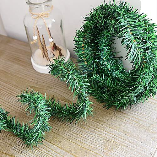 Christmas Garlands 2 Strands 36Ft Artificial Pine Garland Soft Greenery ...